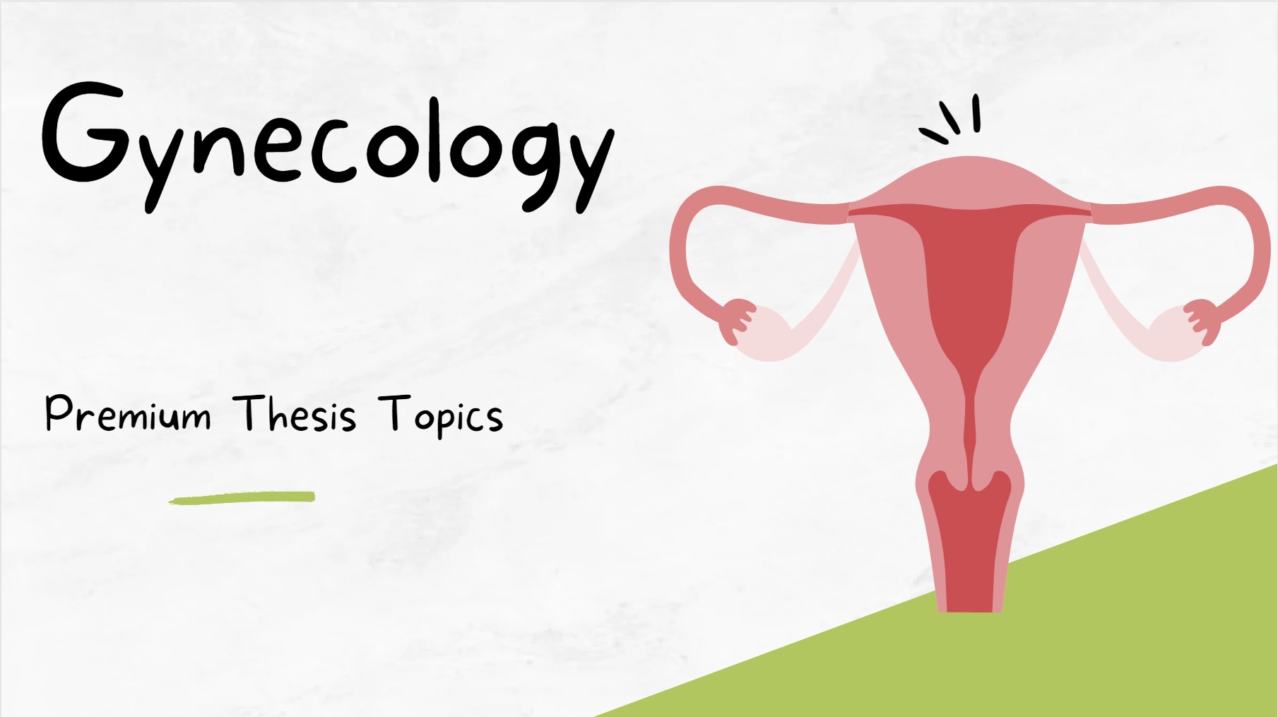 Thesis topics on Gynecology