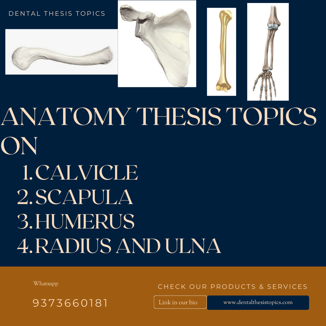 600+ comprehensive Upper limb bones thesis topics, clavicle, scapula ...